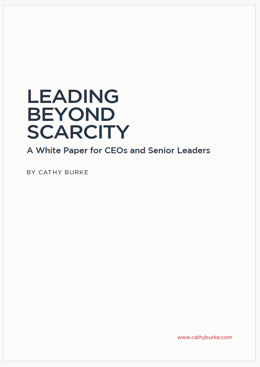 Download Your Copy of Leading Beyond Scarcity - Cathy Burke